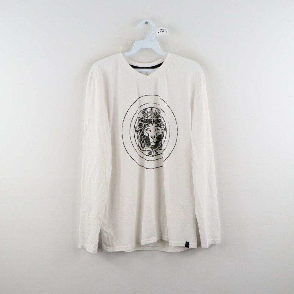 Versace 1969 Center Lion Logo Long Sleeve T-Shirt - Gem